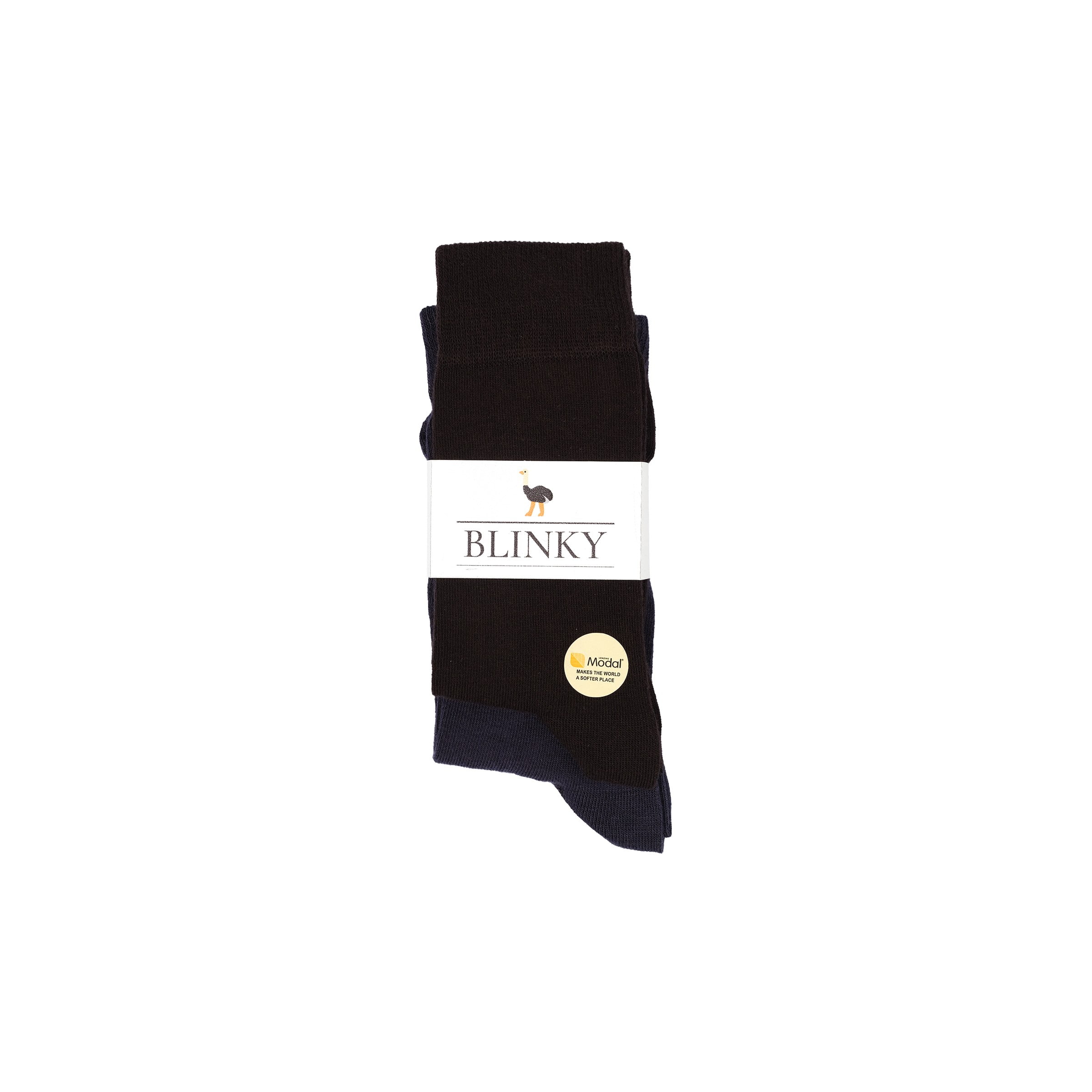 Men’s Modal Socks Black & Dark Blue 2 Pack – Blinky London